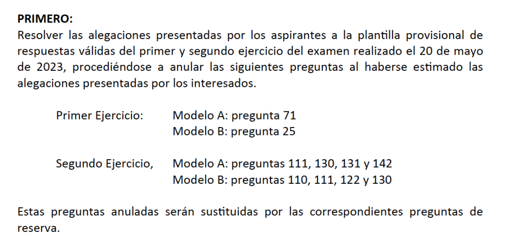 Plantillas oficiales de la Convocatoria de Turno Libre | Ruth Galvan